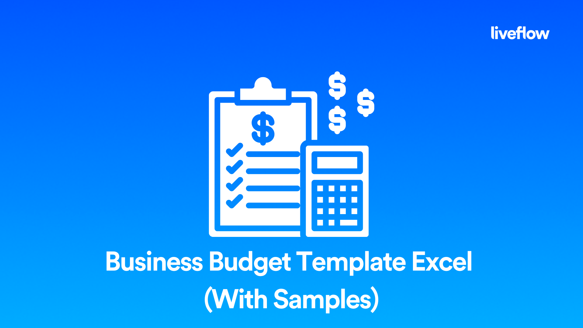 Business Budget Template Excel With Samples LiveFlow Business Budget Template Excel With Samples LiveFlow